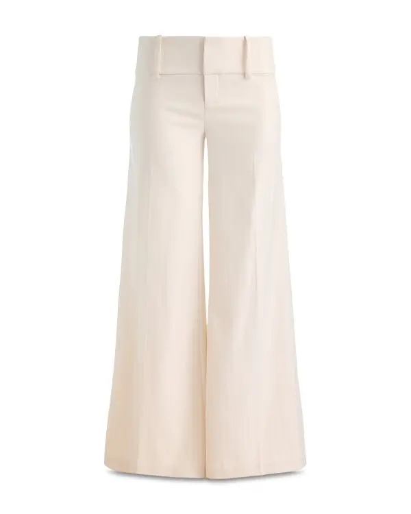 Alice + Olivia Olivia Low Rise Wide Leg Flare Pants