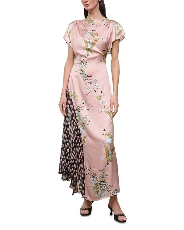 Staud Fawn Silk Stretch Maxi Dress