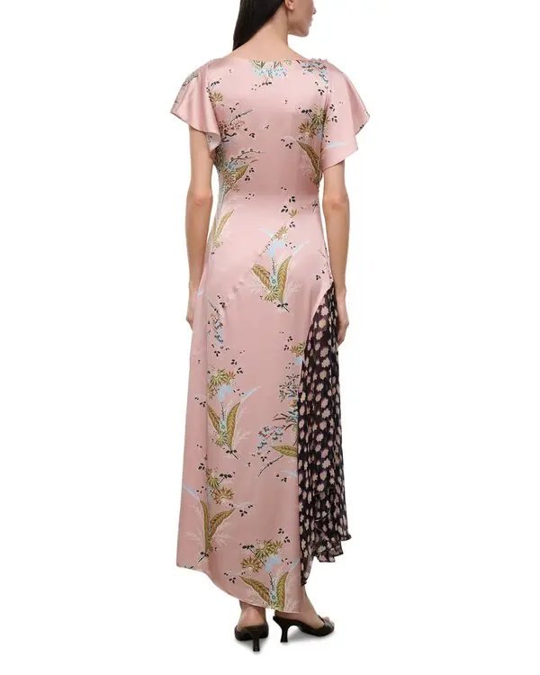 Staud Fawn Silk Stretch Maxi Dress