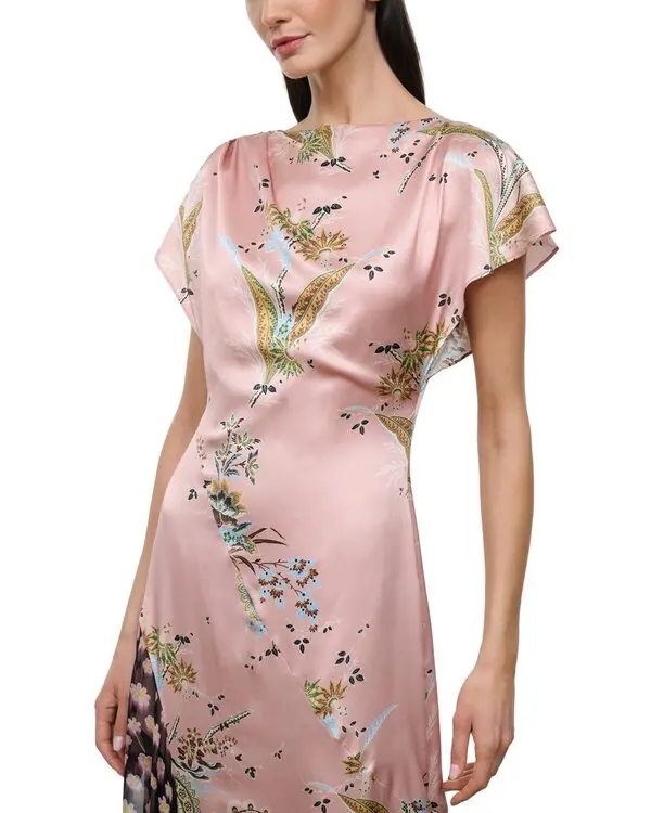 Staud Fawn Silk Stretch Maxi Dress