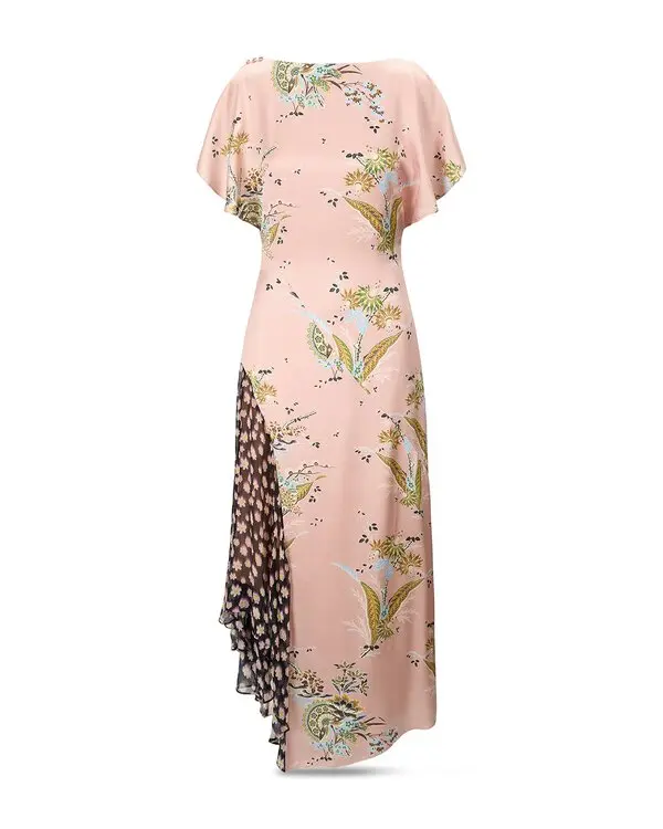 Staud Fawn Silk Stretch Maxi Dress