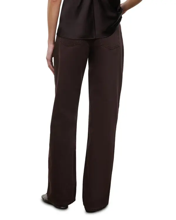 Staud Leo High Rise Straight Jeans