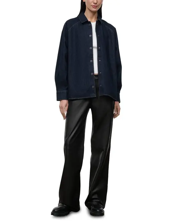 Staud Myles Denim Shirt Jacket