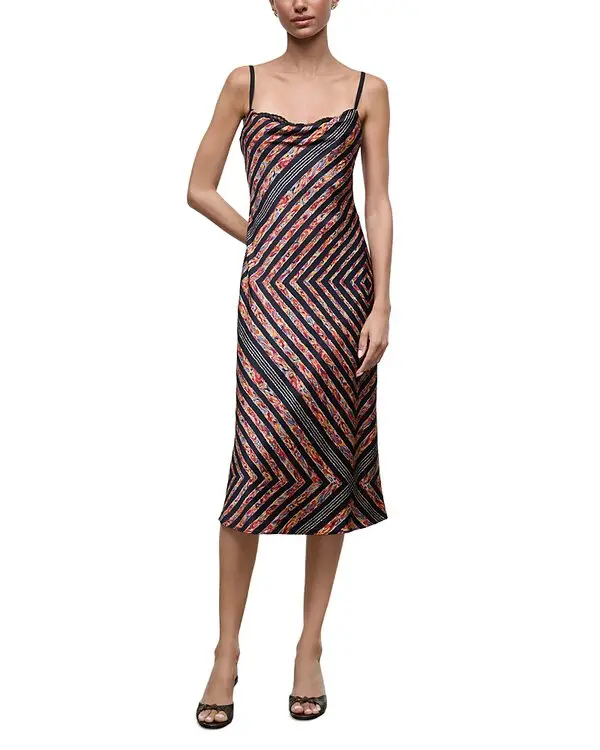 Staud Evangeline Silk Midi Dress