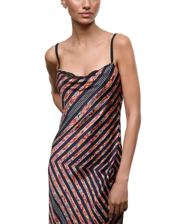 Staud Evangeline Silk Midi Dress