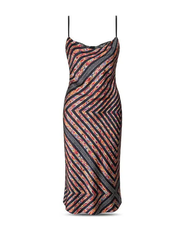 Staud Evangeline Silk Midi Dress