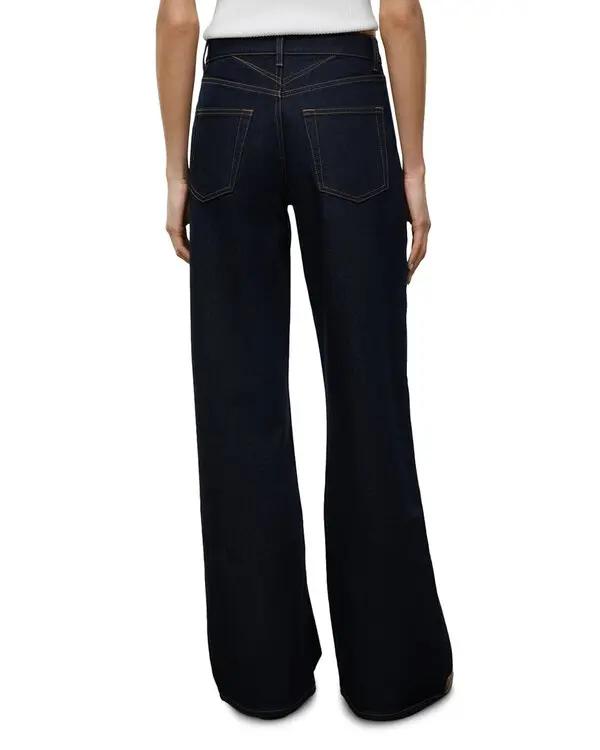 Staud Dean High Rise Straight Jeans