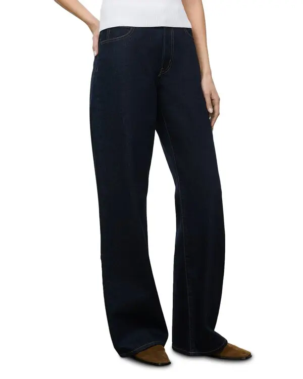 Staud Dean High Rise Straight Jeans