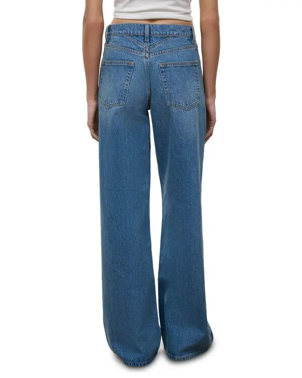 Staud Dean High Rise Straight Jeans