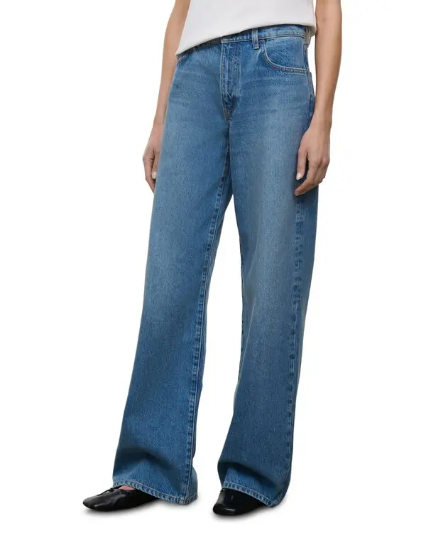 Staud Dean High Rise Straight Jeans