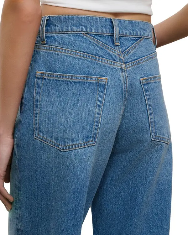 Staud Dean High Rise Straight Jeans