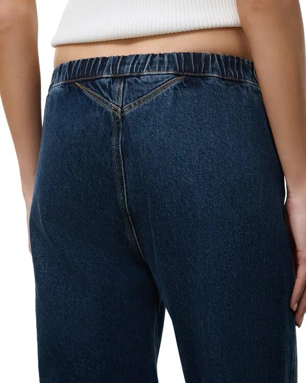 Staud Noah Mid Rise Low Slung Jeans