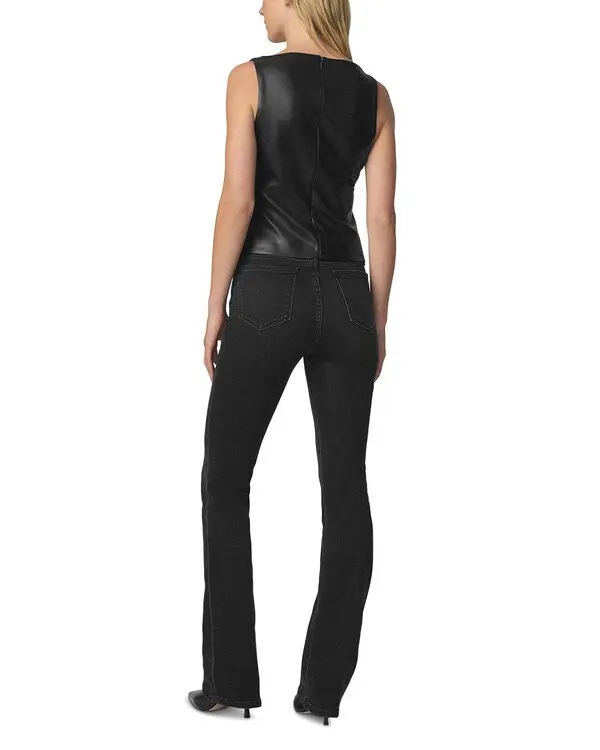 Joe's Jeans Faux Leather Boat Neck Tank Top