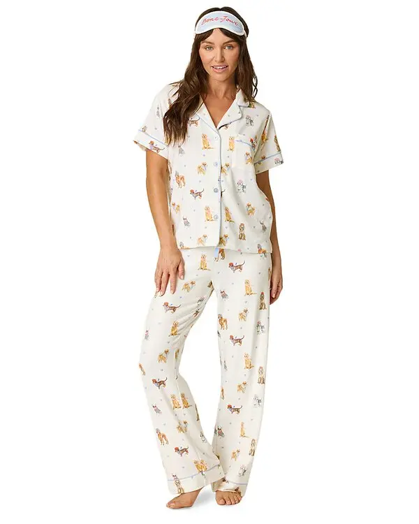 PJ Salvage Meet Me In Paris Pajama Set - Ivory