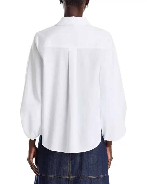Tanya Taylor Marina Collared Cotton Top
