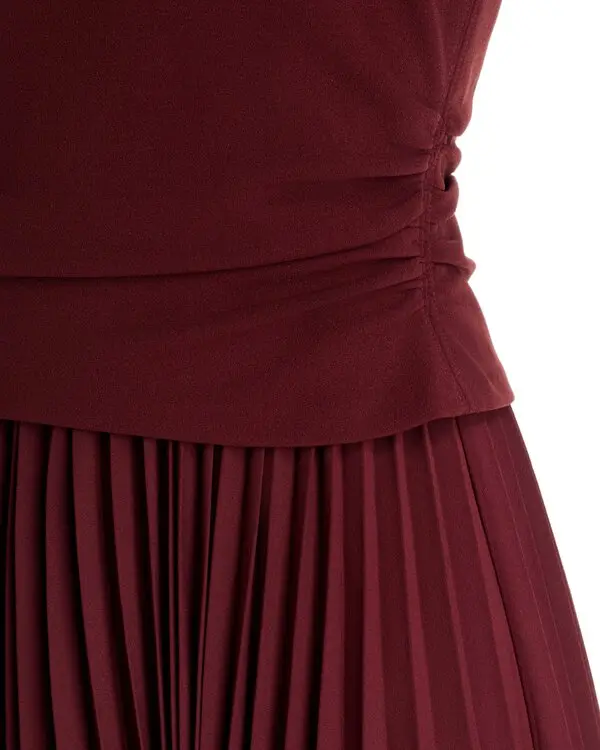 Tanya Taylor Sleeveless Pleated Dress