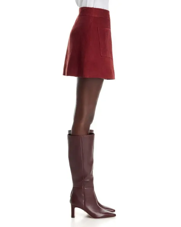 Tanya Taylor Fran Leather Mini Skirt