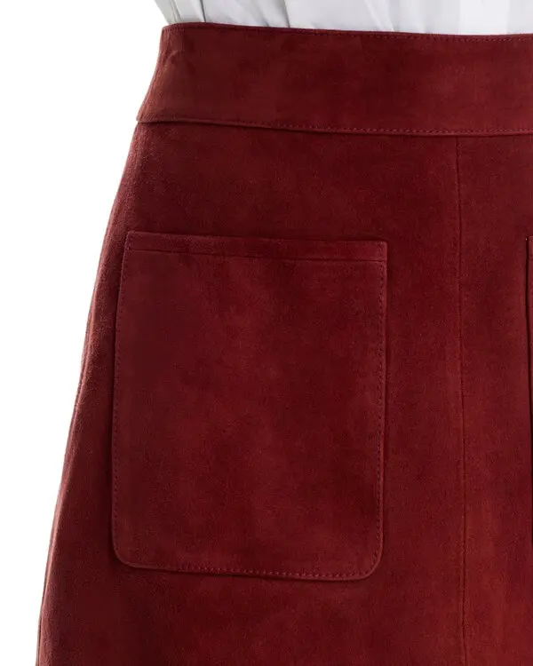 Tanya Taylor Fran Leather Mini Skirt