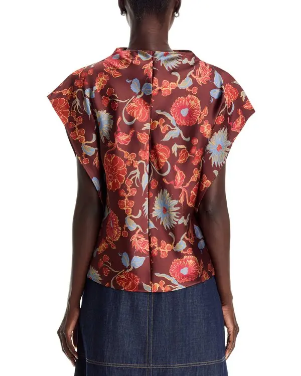 Tanya Taylor Adrian Mock Neck Top