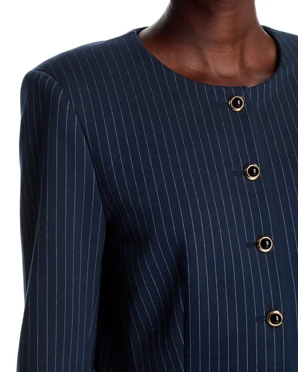 Tanya Taylor Heather Button Up Blazer