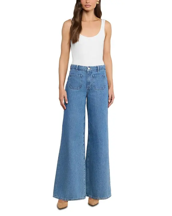 L'Agence Declan High Rise Wide Leg Jeans