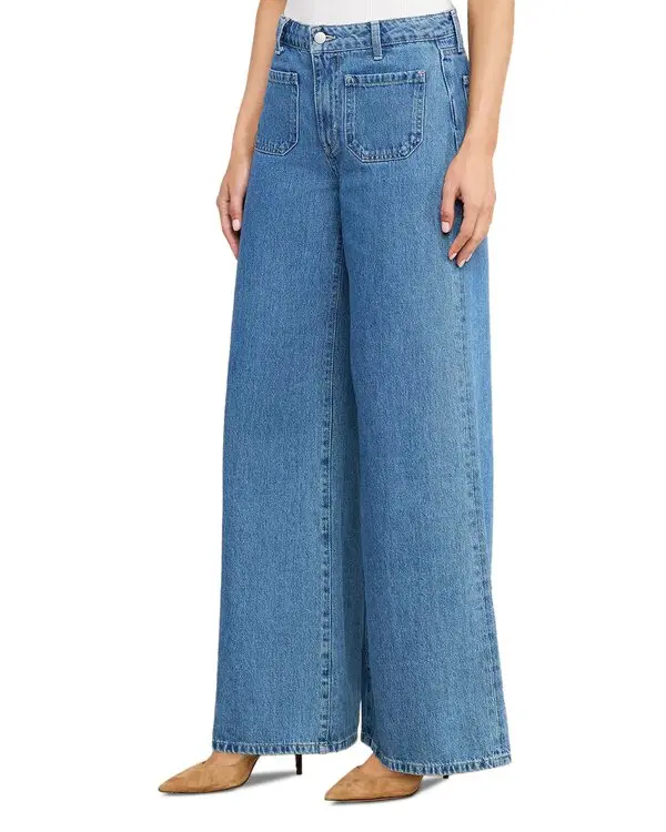 L'Agence Declan High Rise Wide Leg Jeans