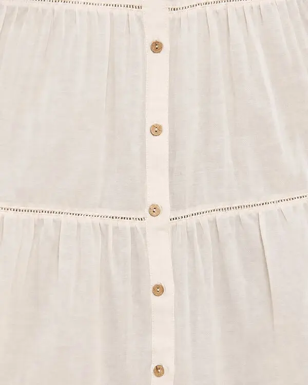 L'Agence Serafine Button Front Midi Dress