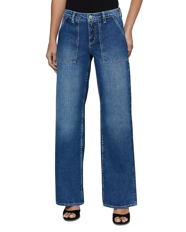 L'Agence Christel High Rise Wide Leg Jeans