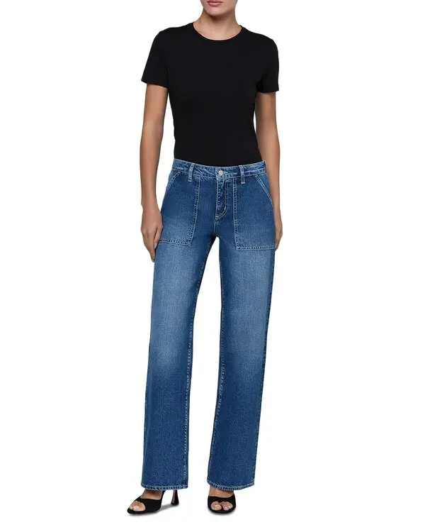 L'Agence Christel High Rise Wide Leg Jeans