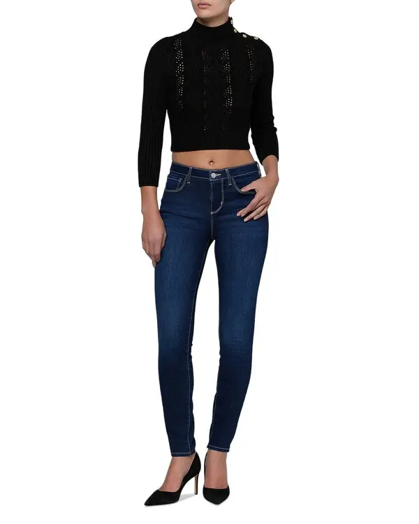 L'Agence Kamdyn Cable Mock Neck Sweater