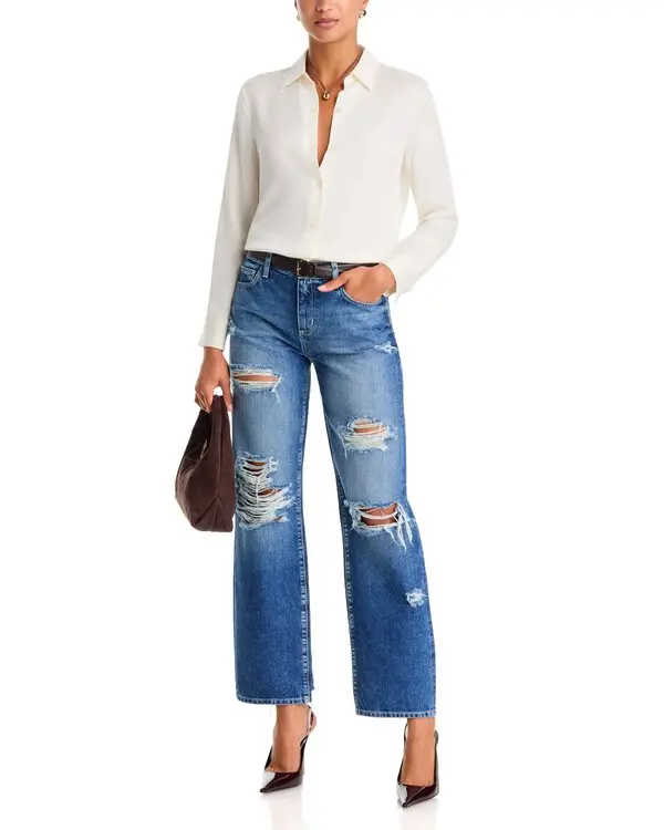 L'Agence Zelda Low Rise Slouchy Straight Leg Jeans