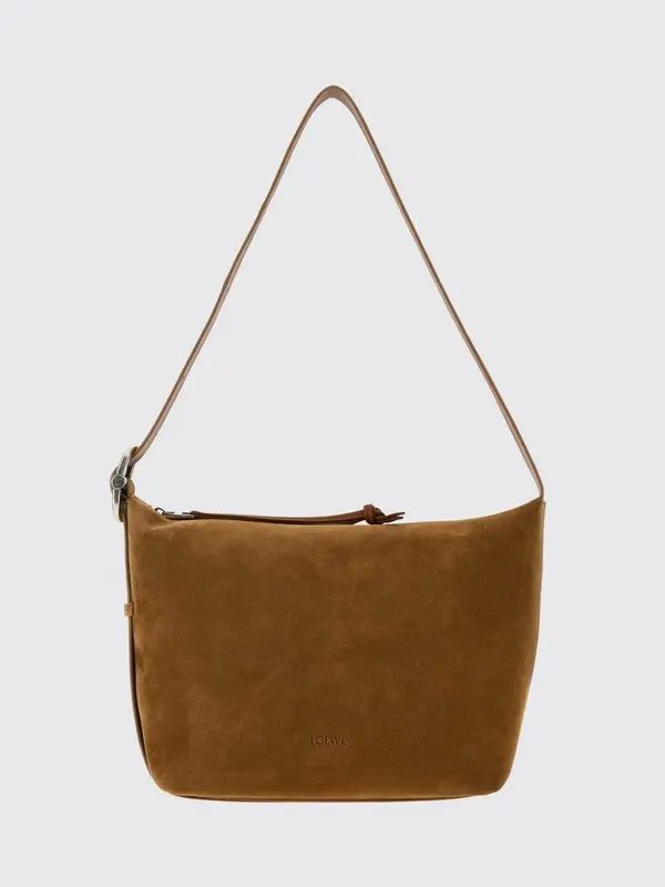 Loewe Suede Hobo Bag - Brown