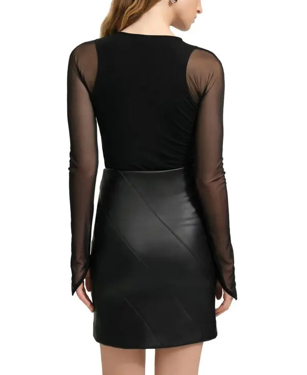 MARCELLA Carys Top With Sheer Sleeves