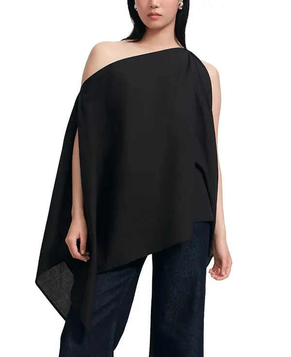 MARCELLA Asymmetrical Draped Tunic Top