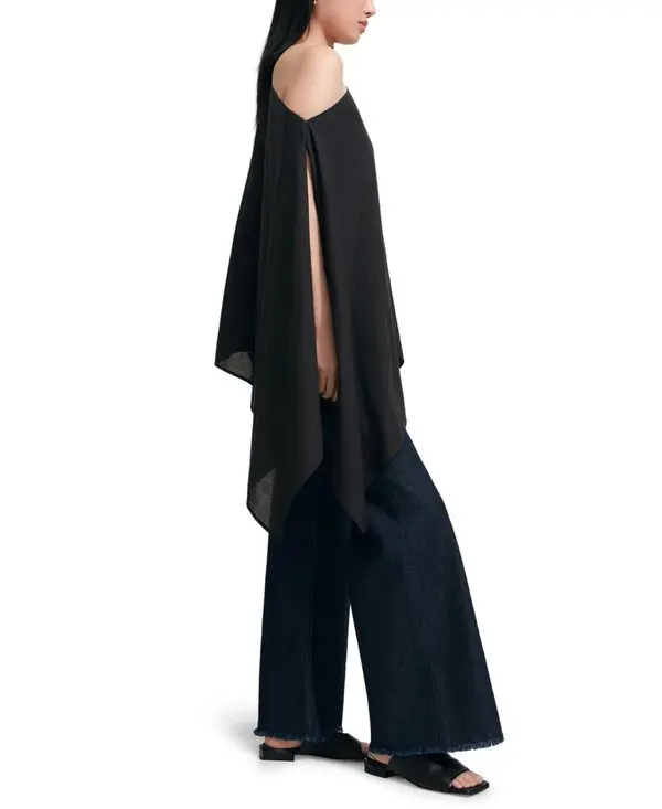 MARCELLA Asymmetrical Draped Tunic Top