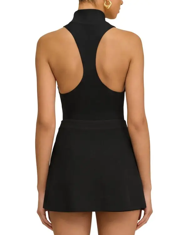 Cult Gaia Lakshmi Square Neck Knit Blend Top