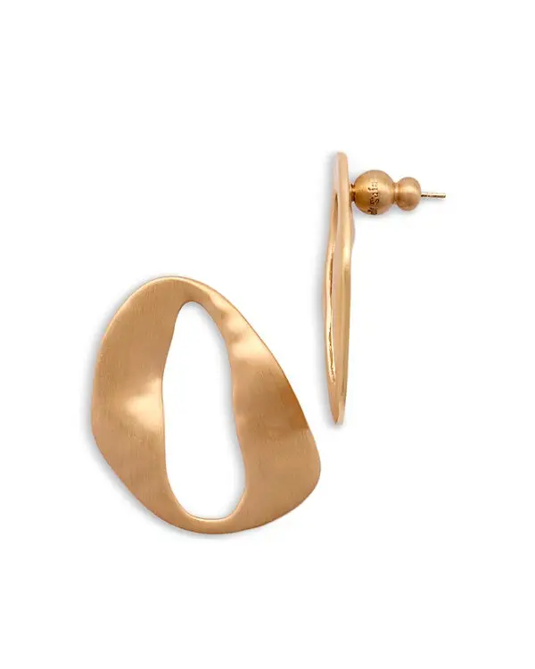 Cult Gaia Rue Mini Earrings - Brushed Brass