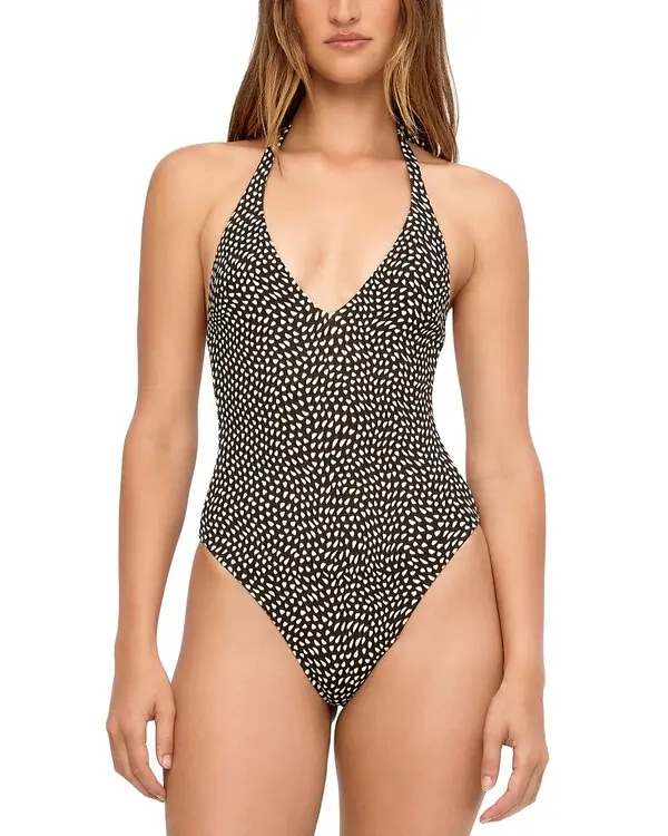 ZULU & ZEPHYR Halter One Piece Swimsuit