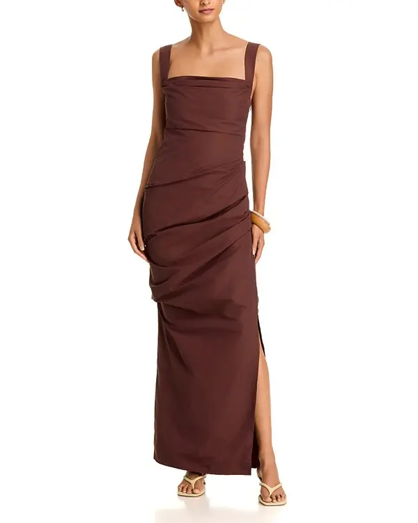 Paris Georgia Square Neck Maxi Dress - Mocha