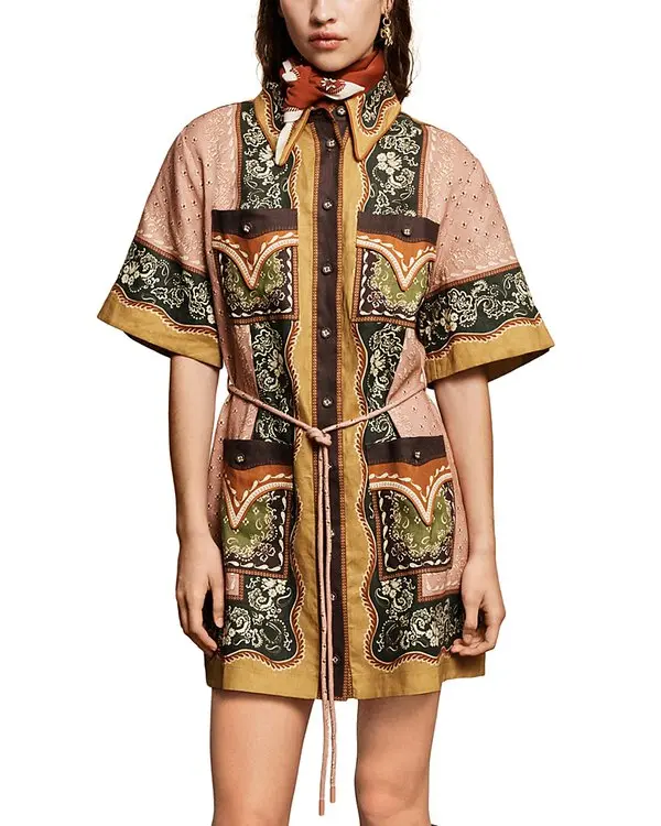 ALEMAIS Darcey Mini Shirtdress - Multi