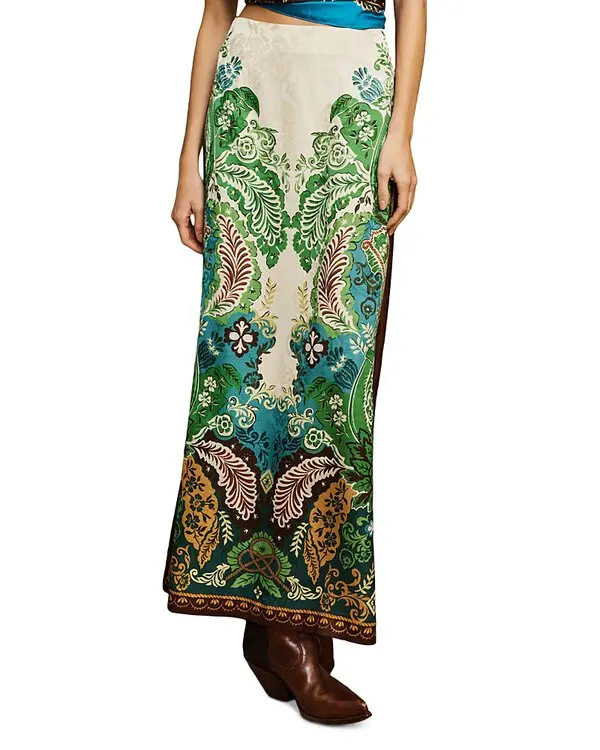 ALEMAIS Florence Printed Maxi Skirt