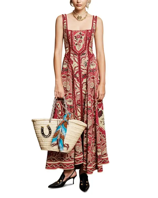 ALEMAIS Kenny Printed Midi Dress