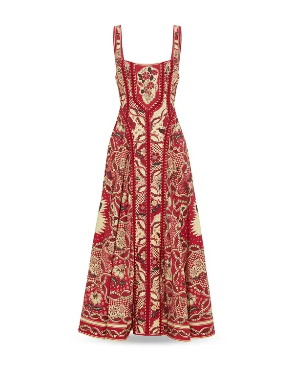 ALEMAIS Kenny Printed Midi Dress