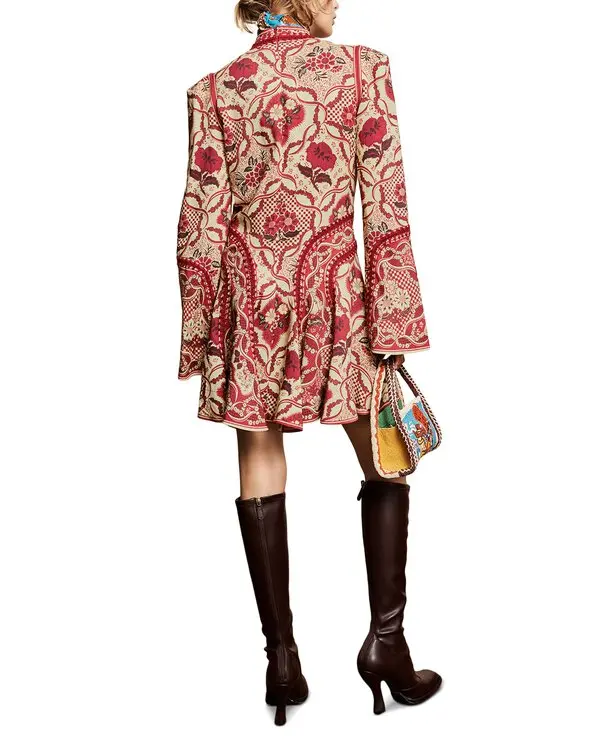 ALEMAIS Kenny Printed Mini Dress