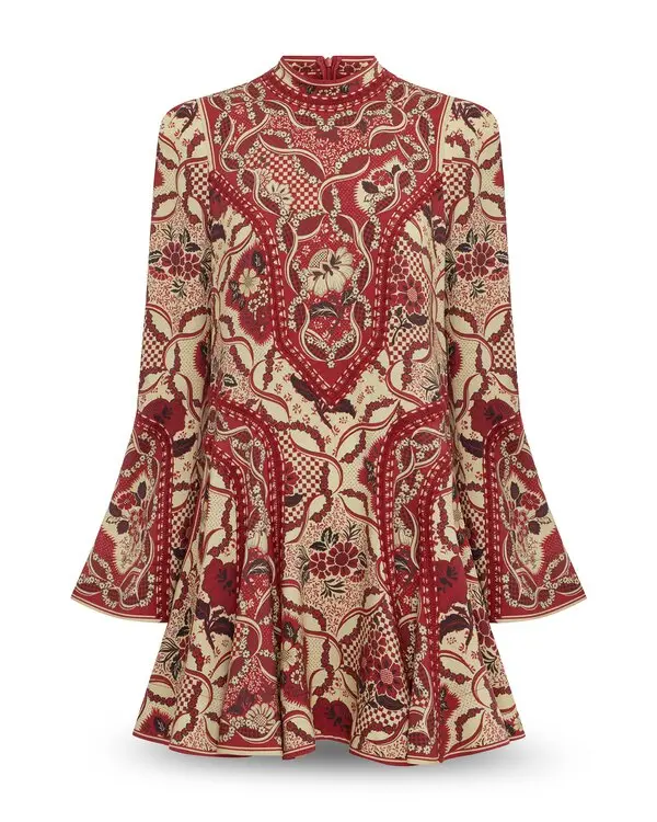 ALEMAIS Kenny Printed Mini Dress