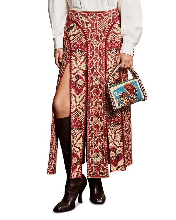 ALEMAIS Kenny Printed Maxi Skirt