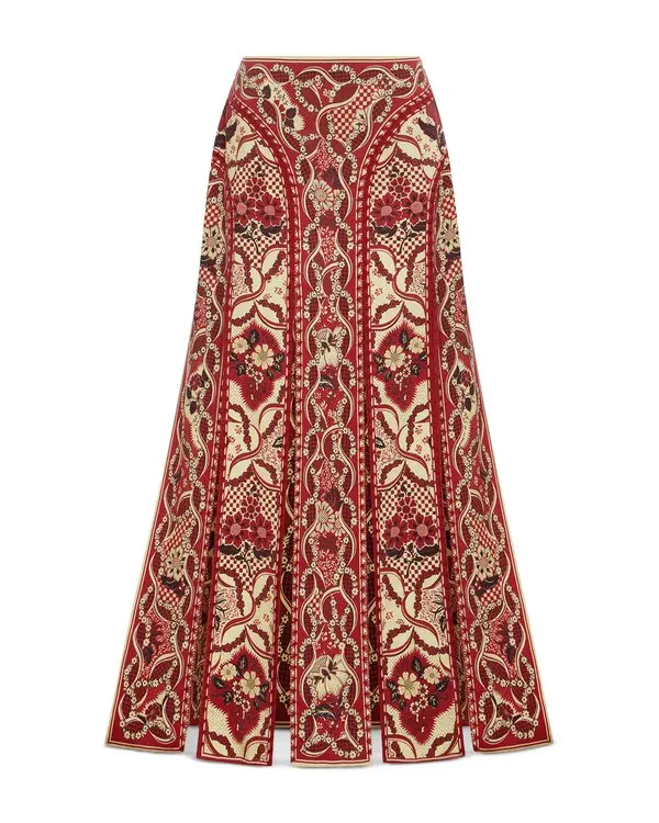 ALEMAIS Kenny Printed Maxi Skirt
