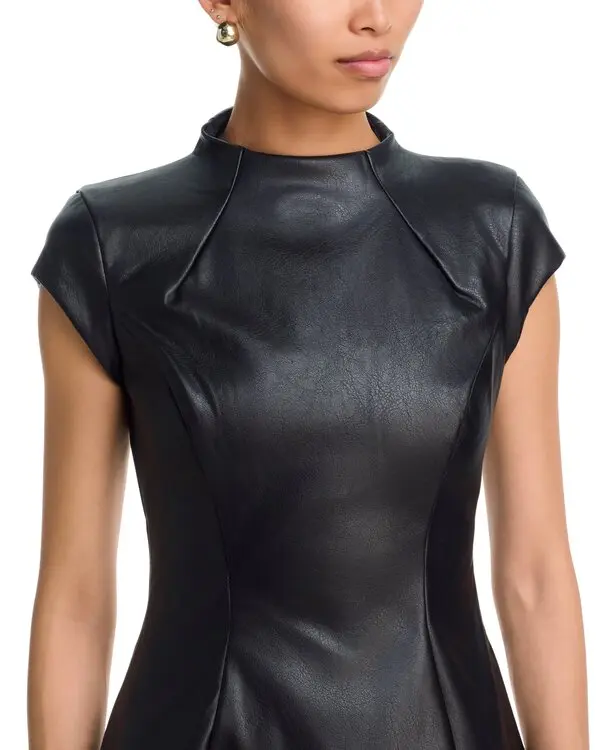 Bardot Delphi Faux Leather Mini Dress
