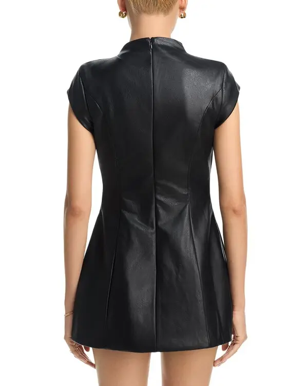Bardot Delphi Faux Leather Mini Dress