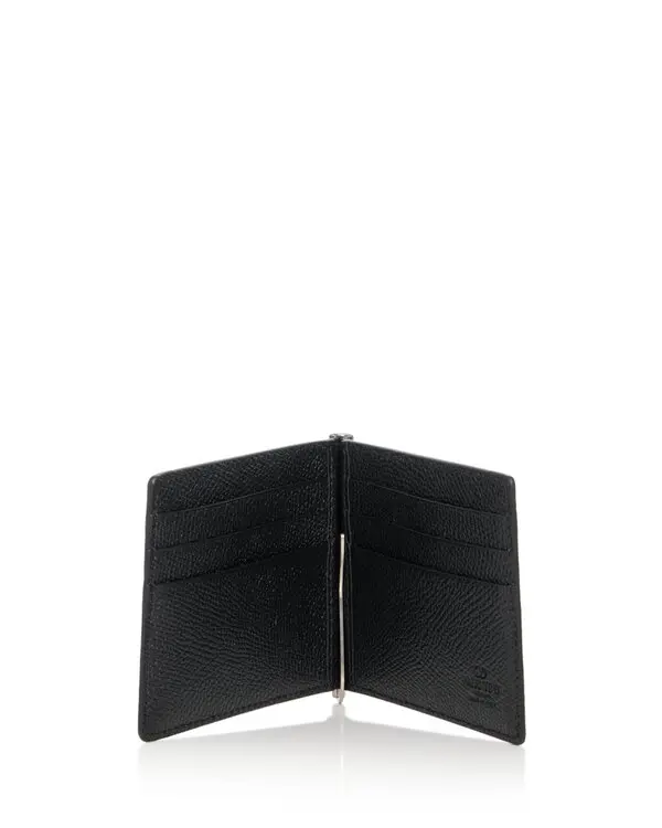 Valentino Garavani Vlogo Leather Money Clip Bifold Card Case